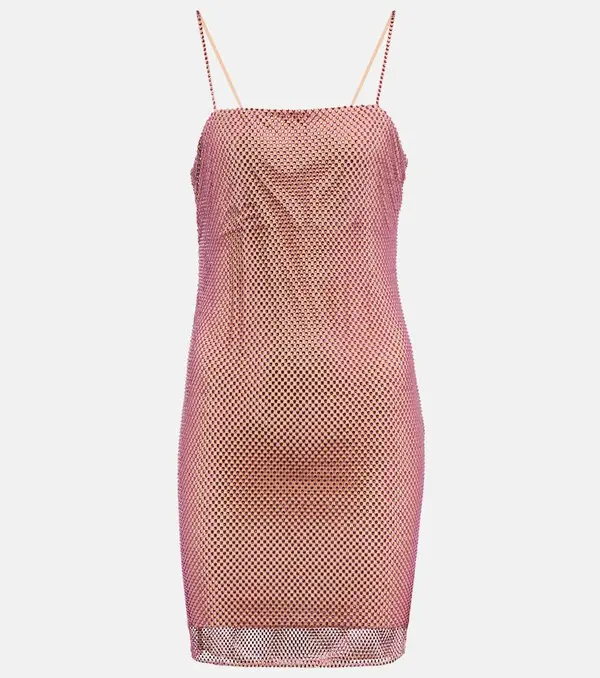 Stella McCartney Embellished Mini Dress - Pink
