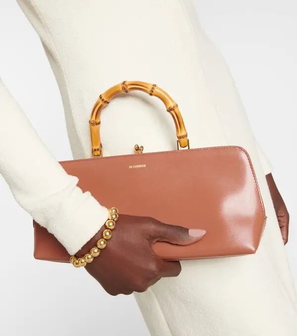 JIL SANDER Leather Tote Bag