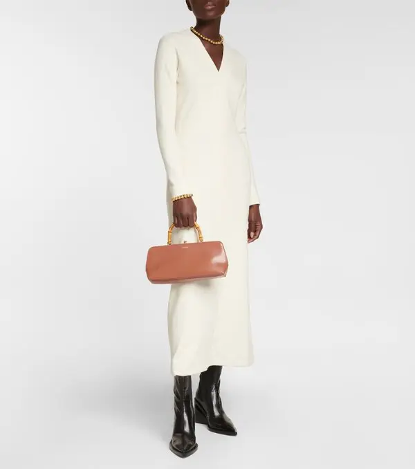 JIL SANDER Leather Tote Bag