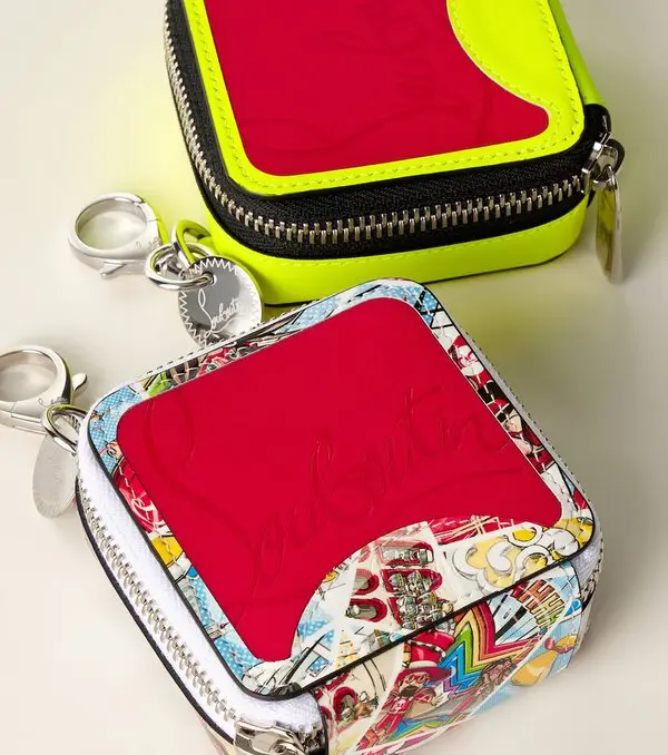 CHRISTIAN LOUBOUTIN Printed Leather Waste Bag Holder