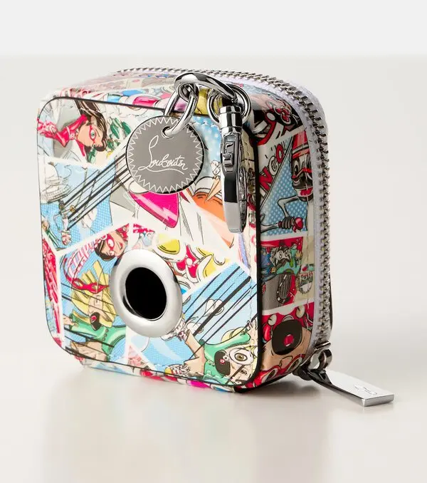 CHRISTIAN LOUBOUTIN Printed Leather Waste Bag Holder