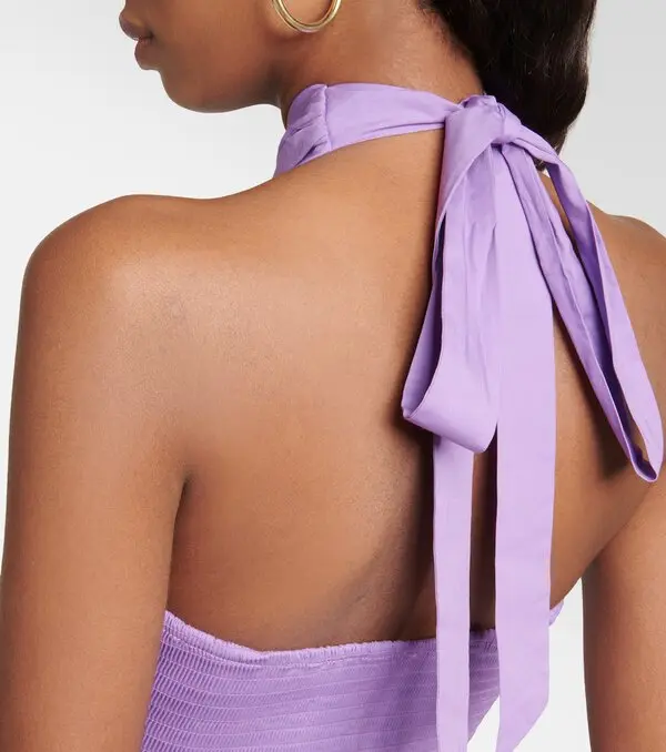 Staud Kai Cropped Halter-neck Top