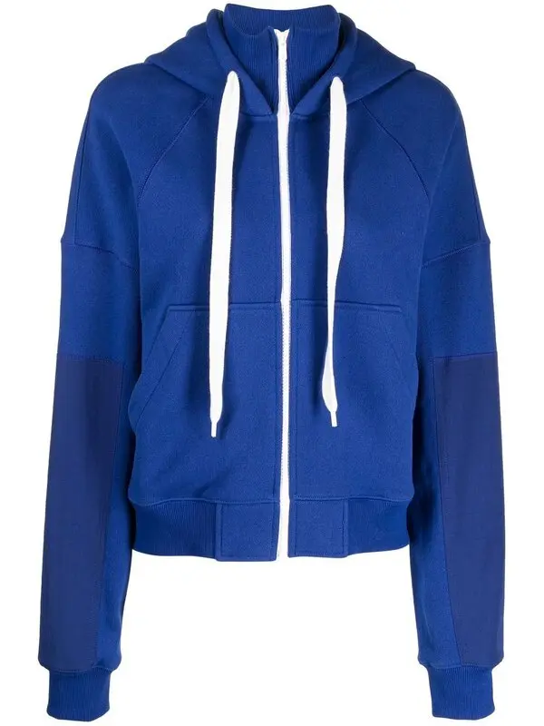 Goen.j Long-sleeve Zip-up Hoodie - Blue