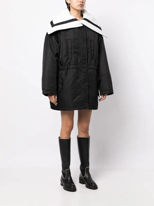 Goen.j Sailor-collar Padded Coat