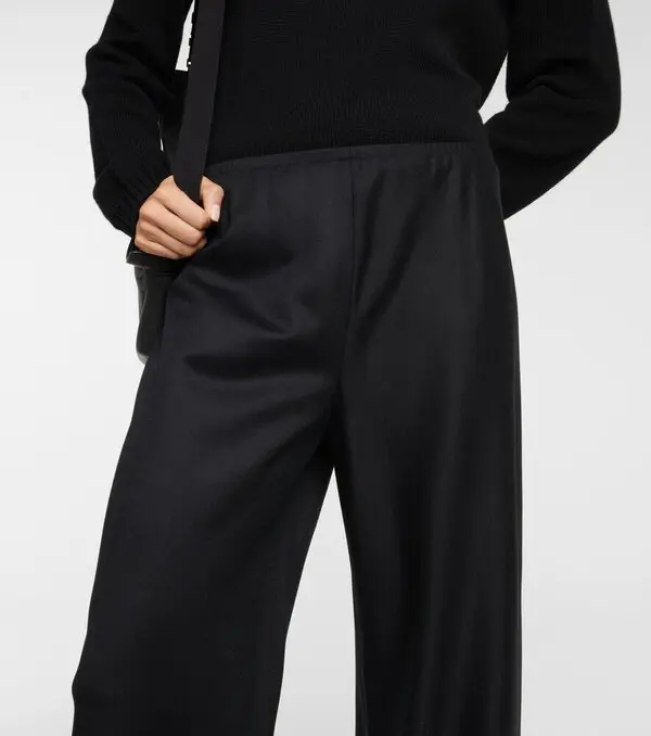 THE ROW Gala Virgin Wool Wide-leg Pants