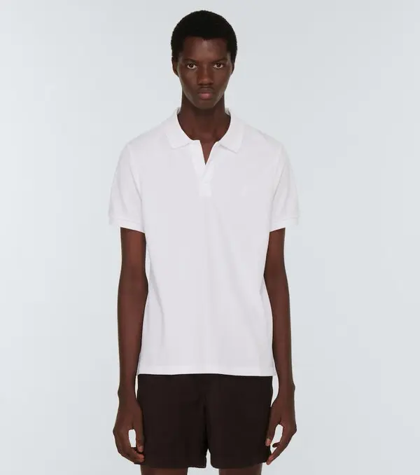 Vilebrequin Palatin Cotton Piqué Polo Shirt - White