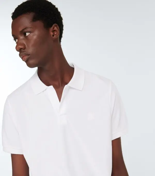 Vilebrequin Palatin Cotton Piqué Polo Shirt - White
