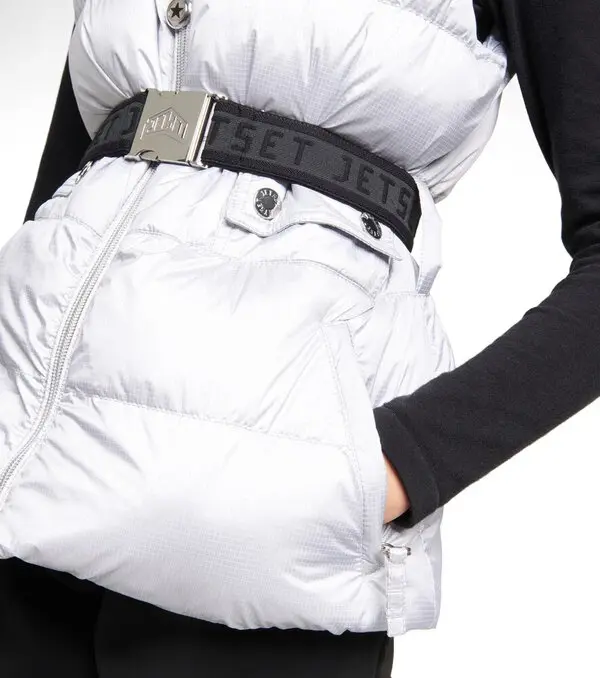 JETSET Clara Glam Puffer Vest - Silver