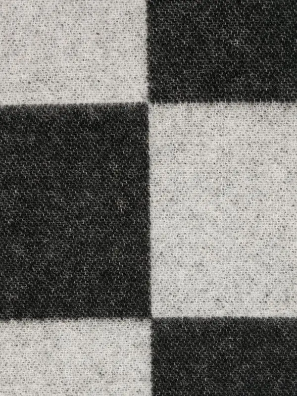 Amiri Checkerboard-pattern Knit Scarf