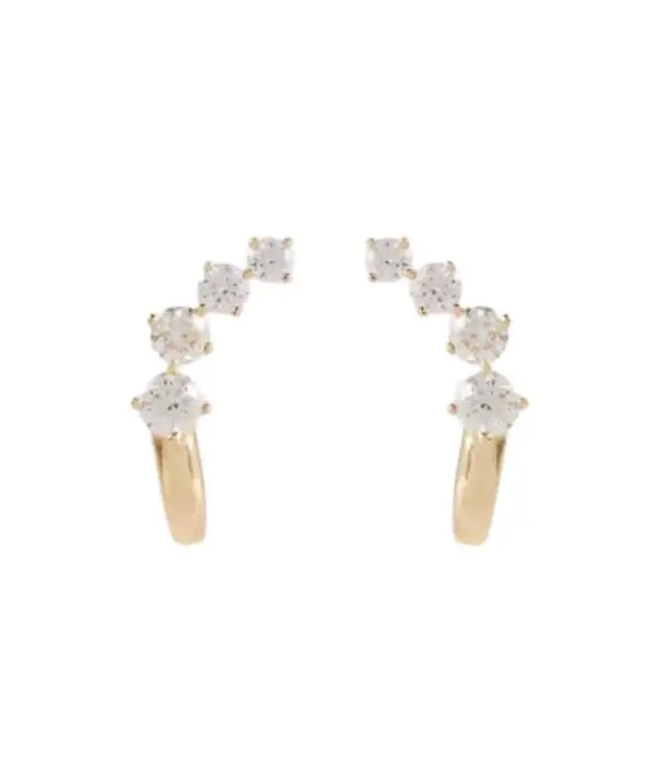 Melissa Kaye Aria Dagger Huggie Earrings