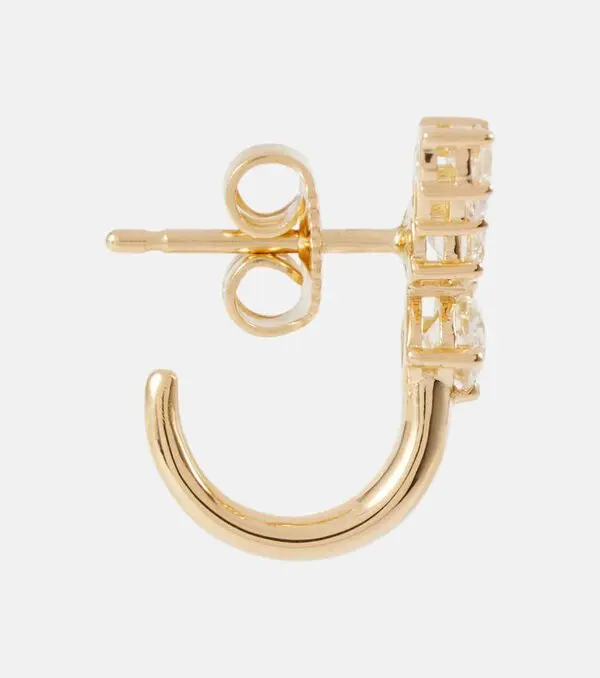 Melissa Kaye Aria Dagger Huggie Earrings