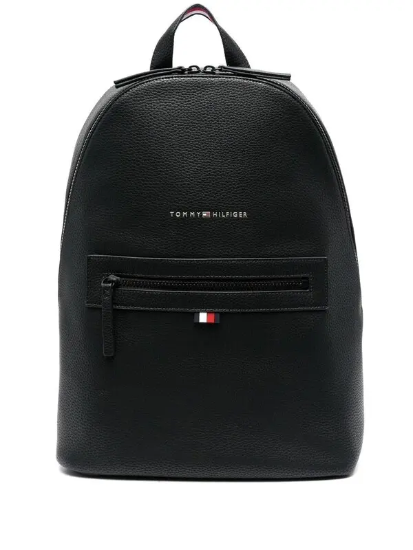 Tommy Hilfiger Faux-leather Backpack - Black