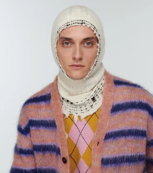 Marni Ribbed Wool Ski Mask