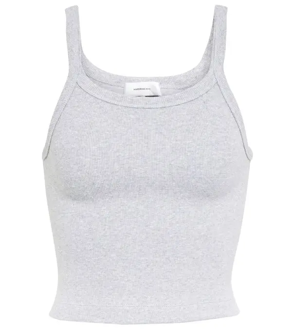 Wardrobe.NYC X Hailey Bieber Cotton-blend Tank Top - Grey