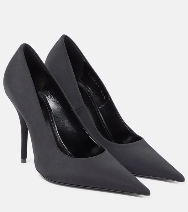 Balenciaga Knife Jersey Pointed Toe High Heel Pumps