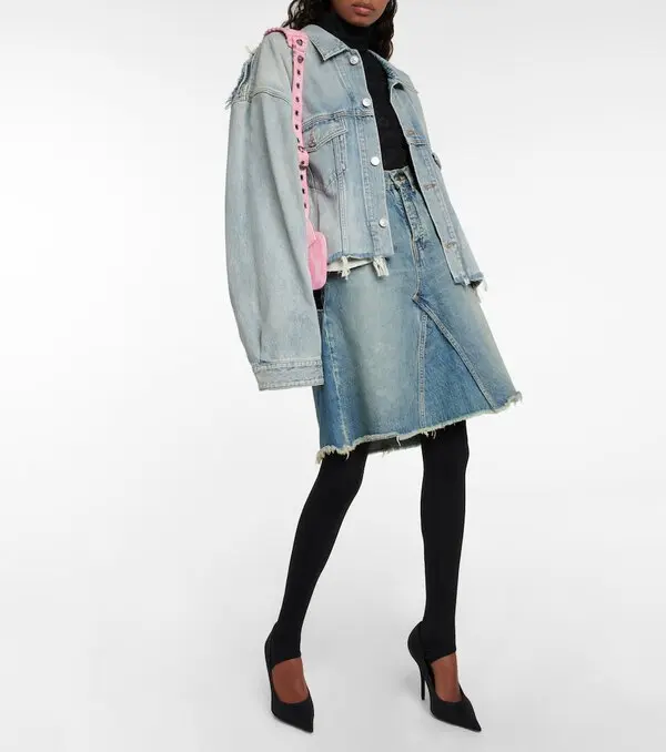 Balenciaga Knife Jersey Pointed Toe High Heel Pumps
