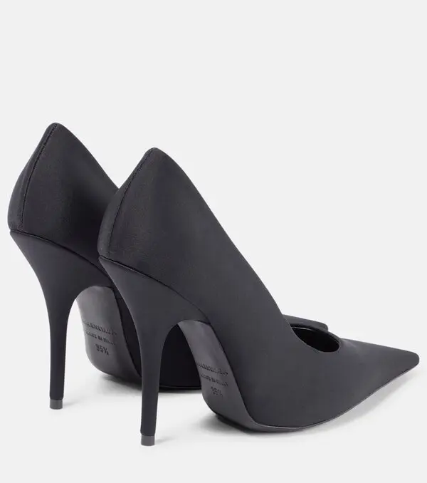 Balenciaga Knife Jersey Pointed Toe High Heel Pumps
