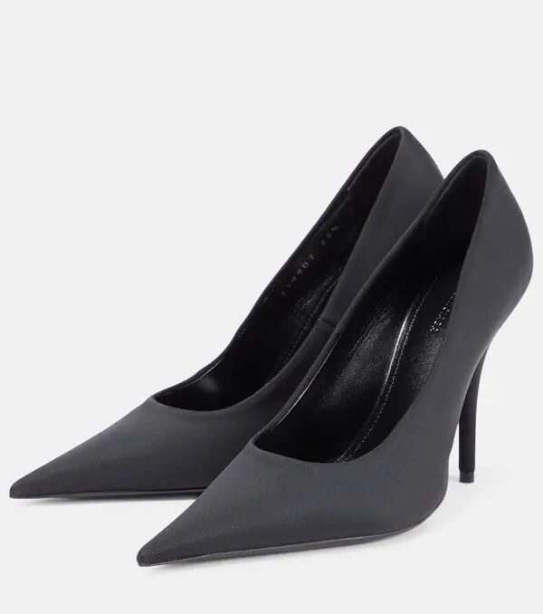 Balenciaga Knife Jersey Pointed Toe High Heel Pumps