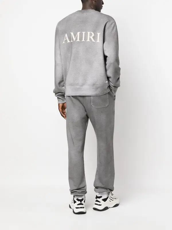 Amiri Faded-effect Logo-print Sweatshirt