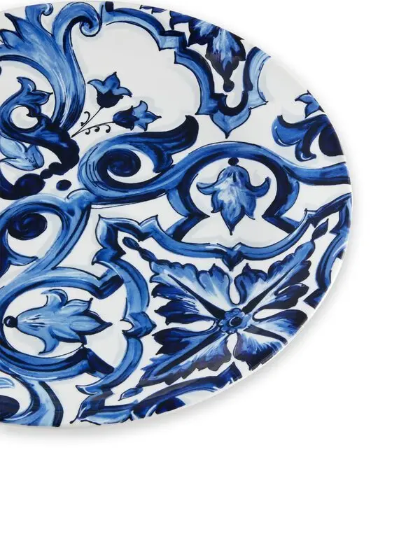 Dolce & Gabbana Mediterranean-pattern Porcelain Platter