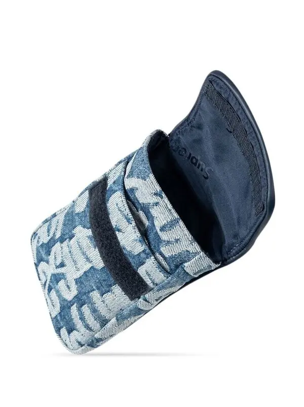 Supreme Jacquard Denim Neck Pouch - Blue | Editorialist