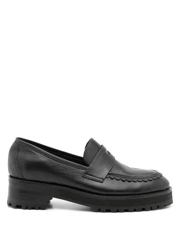 STUDIO CHOFAKIAN Holly Leather Penny Loafers