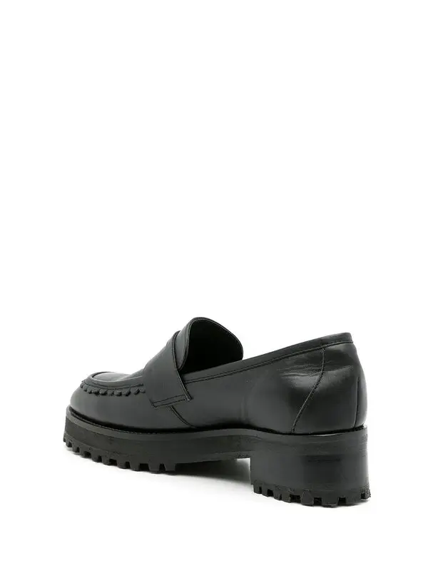STUDIO CHOFAKIAN Holly Leather Penny Loafers