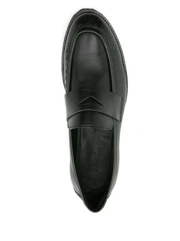 STUDIO CHOFAKIAN Holly Leather Penny Loafers