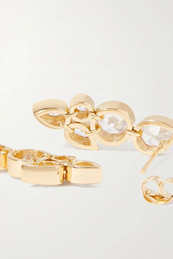 Completedworks No Rush Recycled Vermeil Cubic Zirconia Drop Earrings