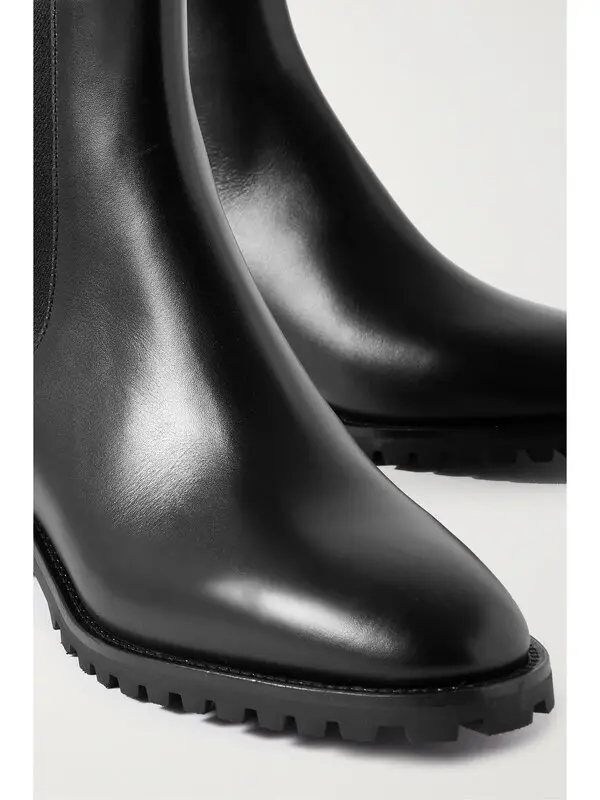 Manolo Blahnik Chelata 30 Leather Chelsea Boots
