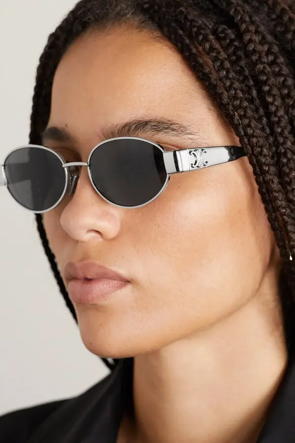 Celine Oval-frame Sunglasses - Silver