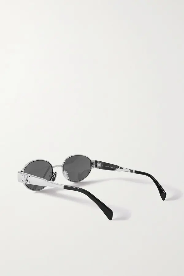 Celine Oval-frame Sunglasses - Silver
