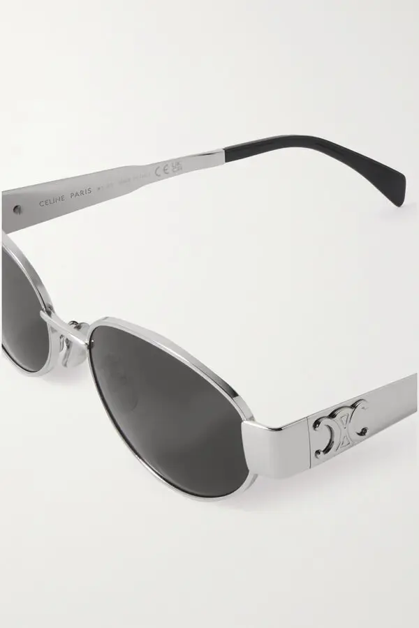 Celine Oval-frame Sunglasses - Silver