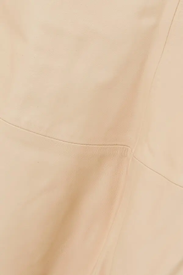 BY MALENE BIRGER Floela Paneled Leather Midi Skirt