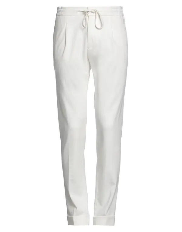 PAOLO PECORA Straight Leg Pants - Off White