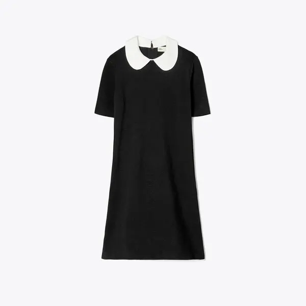 Tory Burch Poplin Collar Sweater Dress
