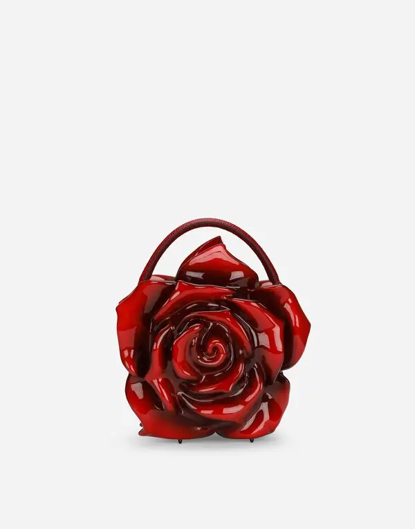 Dolce & Gabbana Resin Rose Dolce Box Bag