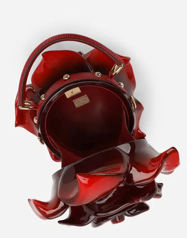 Dolce & Gabbana Resin Rose Dolce Box Bag
