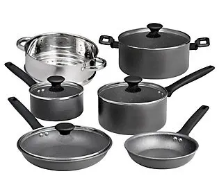 GRANITESTONE Pro Premiere 10-piece Hard Anodize D Cookware Set - One-color