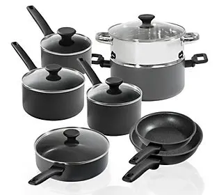 GRANITESTONE Pro Premiere 13-piece Hard Anodize D Cookware Set - One-color