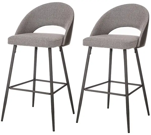 GLITZHOME Sophisticated Style Bar Stool Pair S/ 2