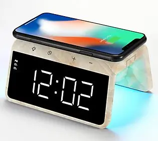 LIMITLESS 3-in-1 Digital Alarm Clock W/wireless Charger & Light