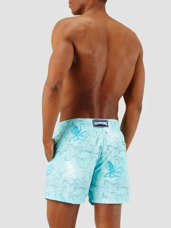Vilebrequin Poulpes Embroidered Swim Shorts - Lagon