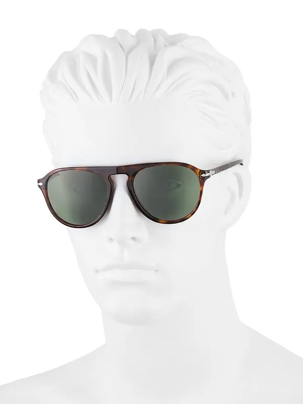 Persol 55mm Aviator Sunglasses
