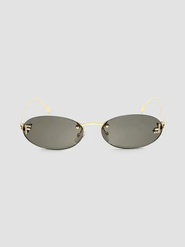 Fendi First 54mm Oval Sunglasses - Black