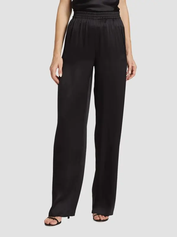 Giorgio Armani Pull-on Silk Trousers