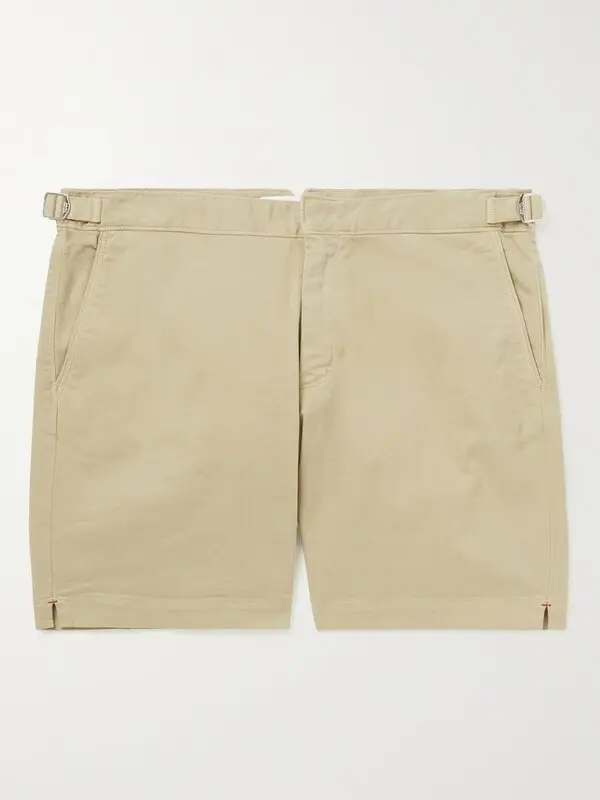 Orlebar Brown Bulldog Slim-fit Straight-leg Stretch-cotton Twill Shorts - Neutrals