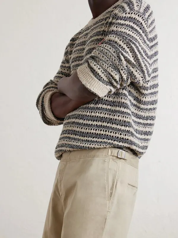 Orlebar Brown Bulldog Slim-fit Straight-leg Stretch-cotton Twill Shorts - Neutrals