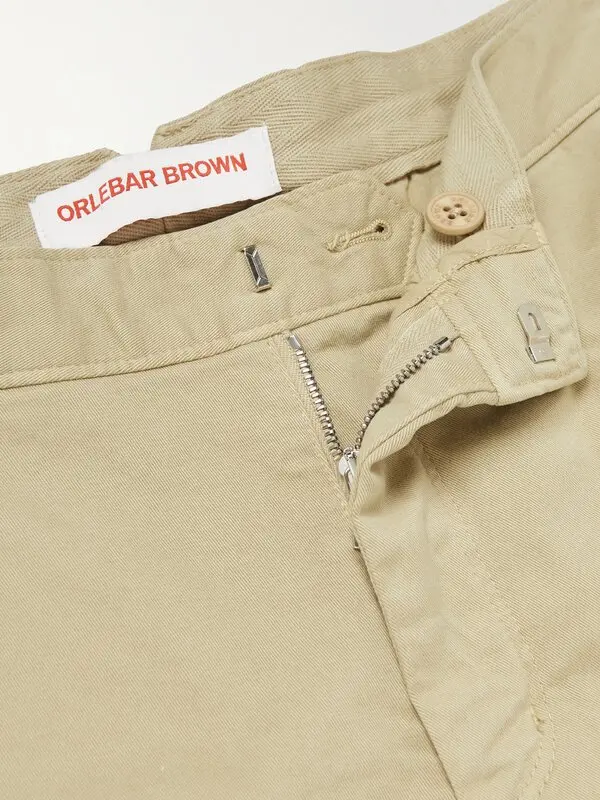 Orlebar Brown Bulldog Slim-fit Straight-leg Stretch-cotton Twill Shorts - Neutrals