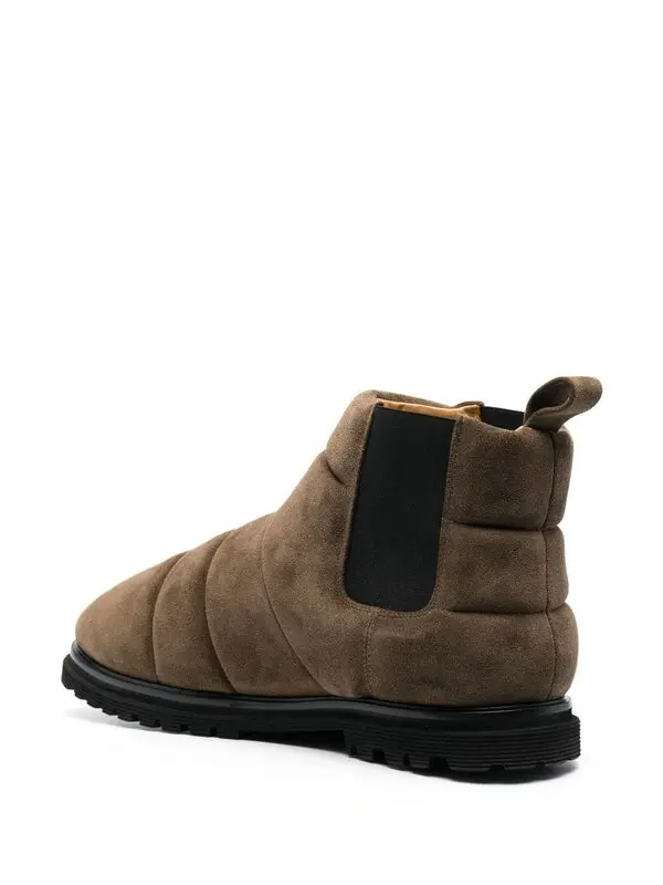 Nanushka Quilted Chelsea Ankle Boots - Green